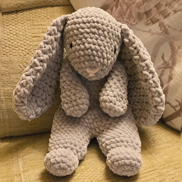 Crochet Bunny Snuggler Pattern Amigurumi Rabbit Plushie Cuye Cuddle ...