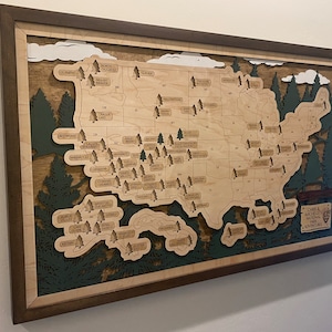 Custom Coastal 3D Wood Map Custom Beach House Map Choose - Etsy