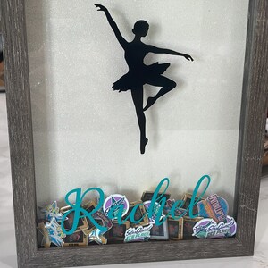 Personalized Dance Shadow Box Competition Pin Holder Display Case Dance ...