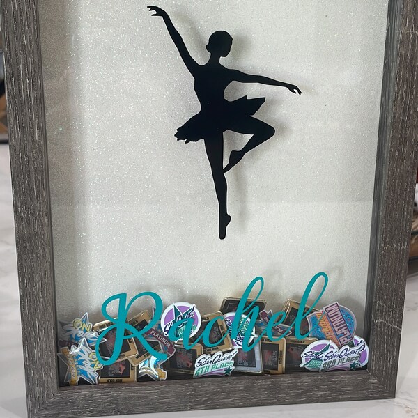 Personalized Dance Shadow Box | Competition Pin Holder | Display Case ...