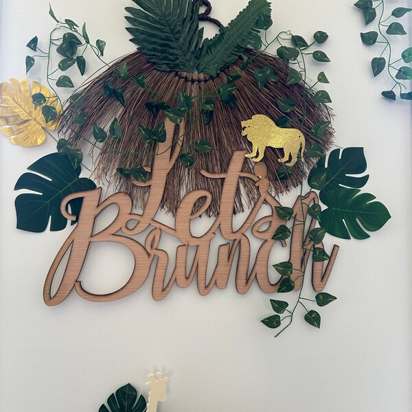 Let's Brunch Sign, Brunch Sign, Party Decor, Brunch Decor , Brunch ...