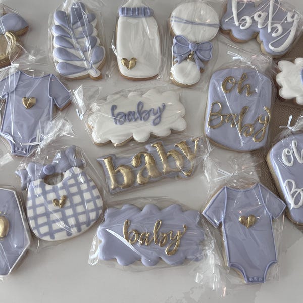 Cute Pastel Light Baby Cookies Handmade Organic Natural Sage Green Pink ...