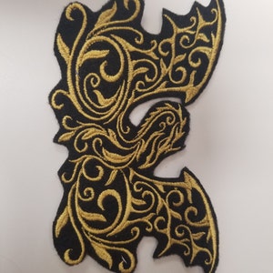 Embroidered Dragon Iron on Applique Patch, Patches, Dragons, Fusible - Etsy