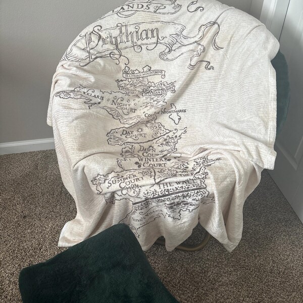 ACOTAR Merch Prythian Map Sarah J Maas Velaris Poster Booktok Feyre ...