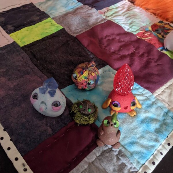 Rock Pal Pet, Rock Pet, Orginal Sculpture, One of a Kind, Handmade Clay ...