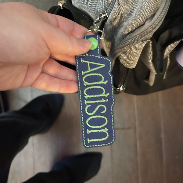 Name Tag Backpack Name Tag Name Keychain Glitter Name Tag Personalized ...