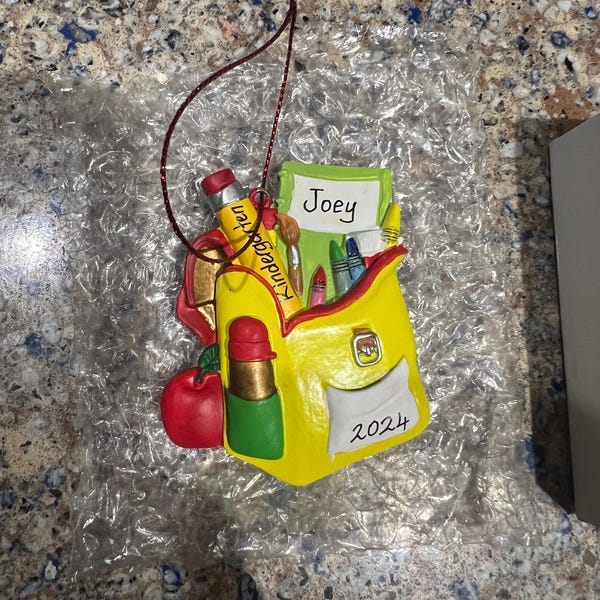 Kindergarten Christmas Ornament First Year Keepsake - Etsy