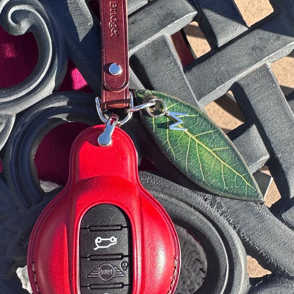 BMW Key Chain, Leather Car Key Fob Cover, Remote Key Case, Car Key Case ...