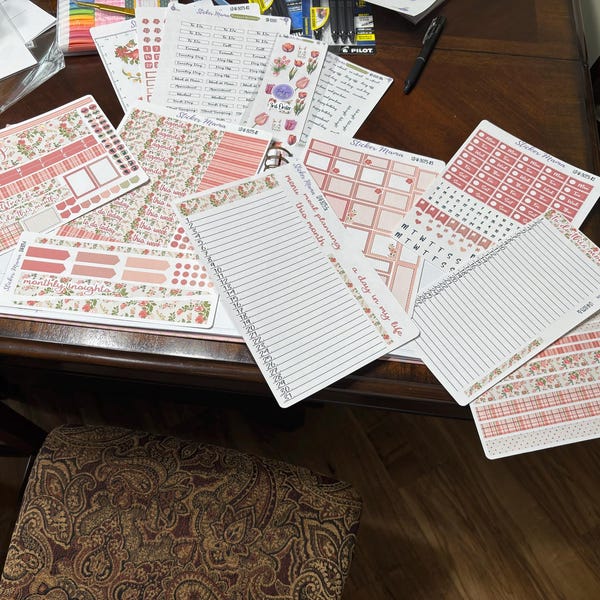 PLANNER STICKER ALBUM 8x6 - Sticker Storage - Sticker Book - Planner ...
