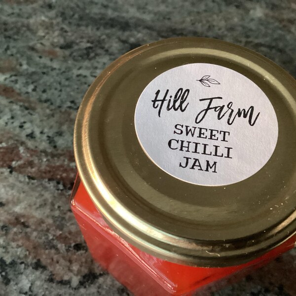 CUSTOMISED JAM JAR Stickers, Labels, Business, Craft, Personalised ...