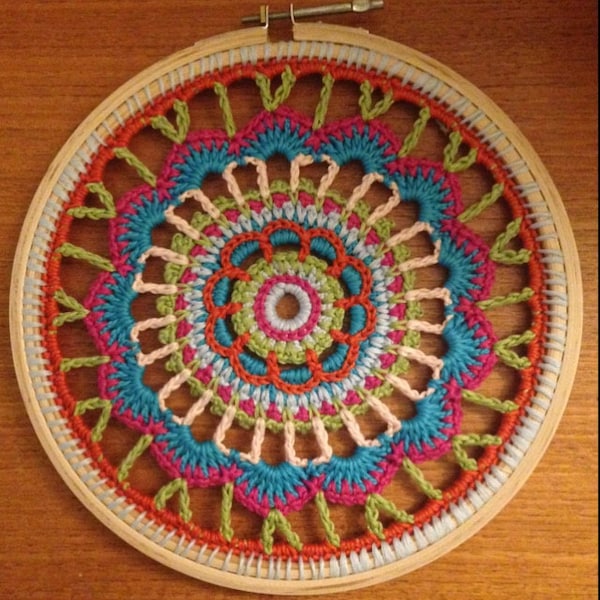Crochet Pattern EMBROIDERY RING by Atergcrochet - Etsy