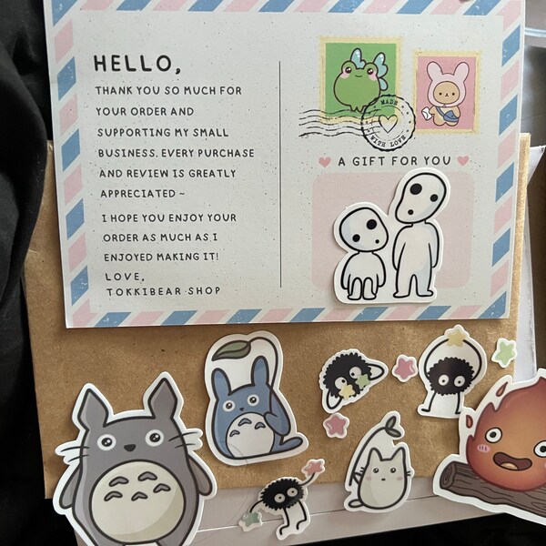 Studio Ghibli Sticker Set Spirited Away No-face Totoro Jiji Howl's ...