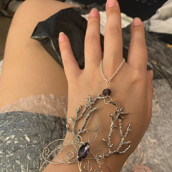 Elven Bracelet | Elven Jewelry Ring Bracelet | Bracelet Leaf Bracelet ...