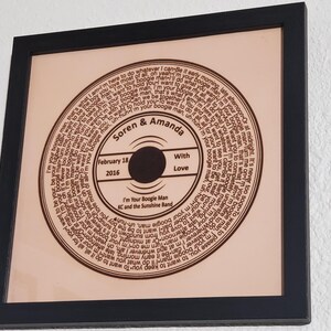 3rd Anniversary Gift First Favorit Dance Song Personalized Leather ...