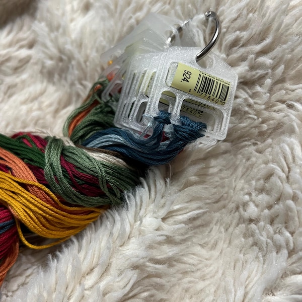 Floss Thread Drops With Label Tag Slot for Pegboard Storage Floss Drops ...