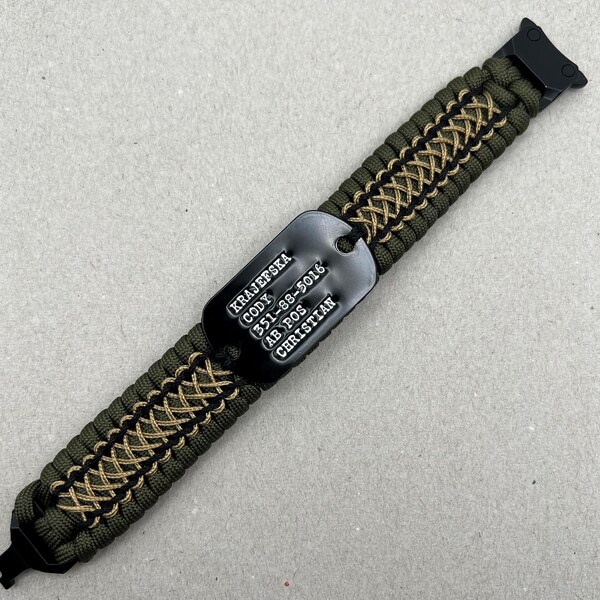 US Army Mens Paracord Bracelet, Military Gifts for Veterans and ...