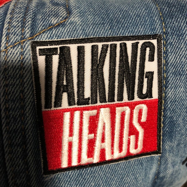 Talking Heads Patch / Rock Music Patch / Sew or Iron on Embroidered ...