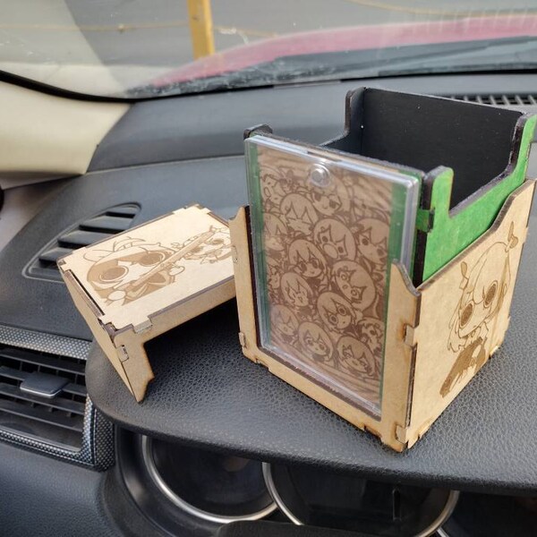 Trading Card Deck Box With Window - 3MM, 1/8" .AI, SVG, DXF Digital ...