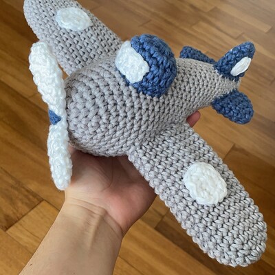 Airplane Crochet Pattern, Amigurumi Airplane Pattern, Crochet Airplane ...