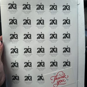 BOGO / Birthday Thank You Stickers / Birthday Stickers Personalized ...