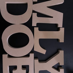 Wood Letters DIY Alphabet Letters Free Standing Thick - Etsy