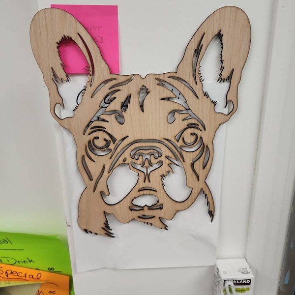 French Bulldog Laser SVG Cut File, French Bulldog Wall Art SVG, DXF ...