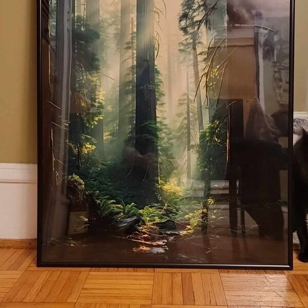 Enchanted Forest, Wall Art, Poster Print, AI Art, Nature Art, Inspiring ...
