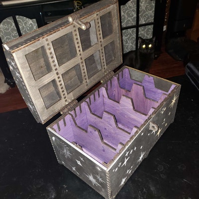 Wooden Tarot Card Chest With Modular Inside - Etsy