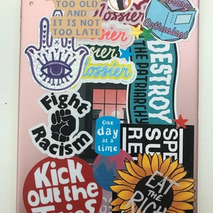 Fight Racism Sticker Anti-racist Black Power Vinyl Decal Vintage Remake ...