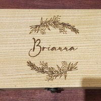 Personalized Wooden, Memory, Keepsake Storage Gift Box Valentines Gifts ...