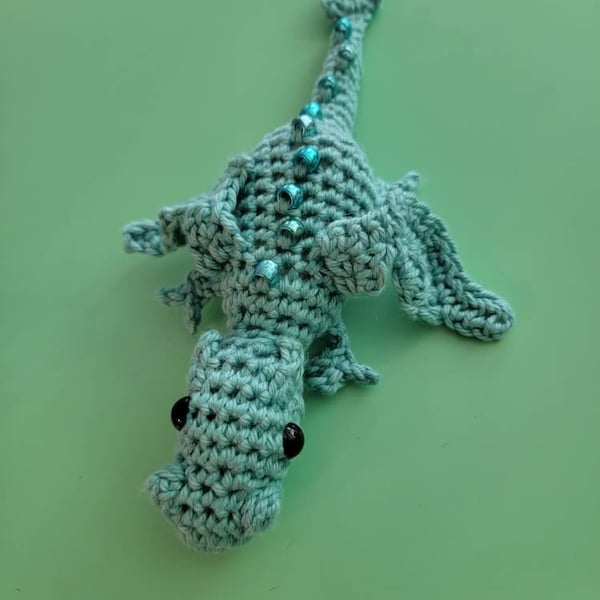 Beaded Fidget Dragon Crochet Pattern | Crochet Fidget Toy | Fidget ...
