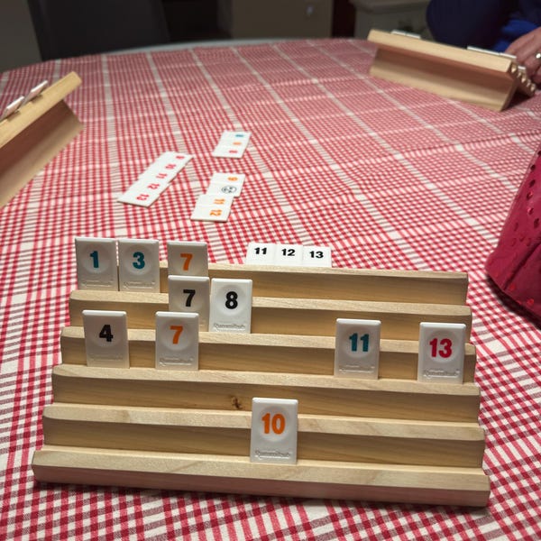 Premium Domino / Rummikub Rack Set of 4 - Etsy