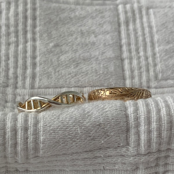 Gold Dna Ring-dna Ring-science Ring-chemistry Ring-molecule Ring ...