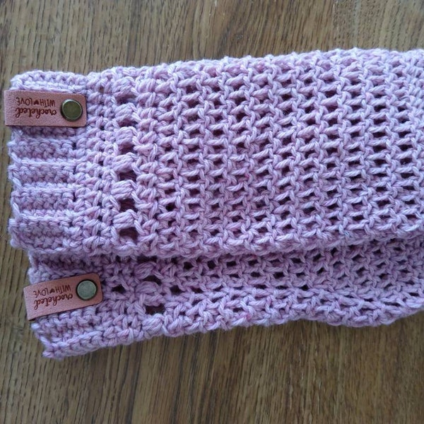 10 Crocheted With Love Ultrasuede Labels // Tags for Knitting and ...