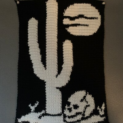 Beetlejuice Sandworm Tapestry Crochet Pattern / Wall Hanging / Home ...