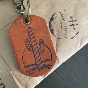 Evergreen Key Ring Tree Keychain Leather Key Chain PNW Key - Etsy