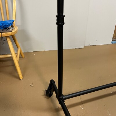 Clothes Rack Double Rail Clothing Rack Garment Rack Industrial Pipe ...