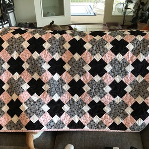 Minimal Triangles Quilt Pattern PDF Download Easy Sewing for | Etsy