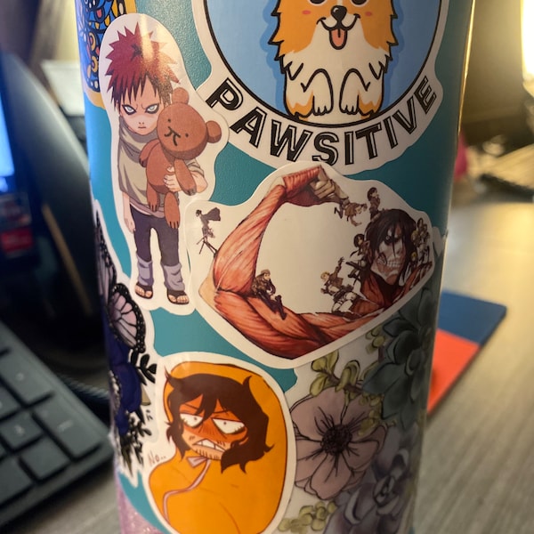 50 Anime Stickers Packs, Stickers for Water Bottles, Hydroflask ...