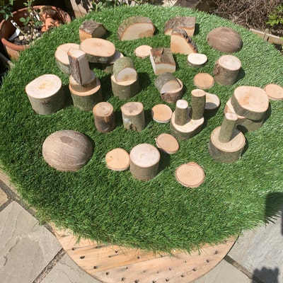 Little Box Log Pieces Loose Parts Offcuts Slices Building Kit Set ...