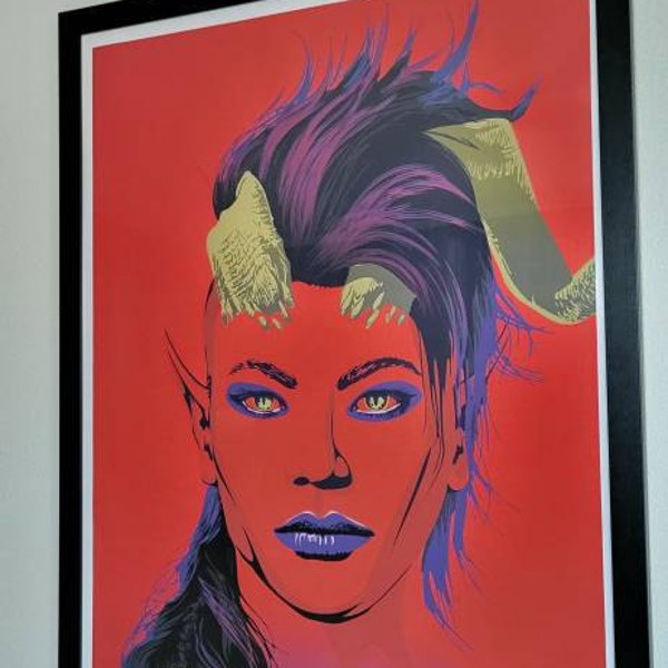 Lady Dimitrescu Portrait From Resident Evil Pop Art Inspired Poster - Etsy