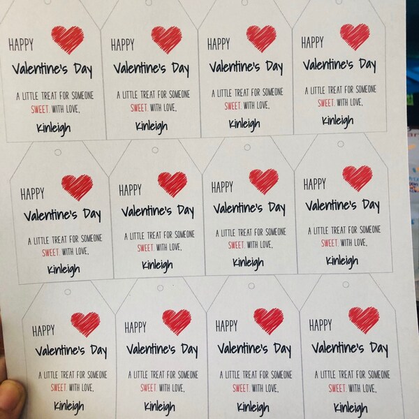 Editable Valentine's Day Gift Tags. Printable Valentines Day Tags ...