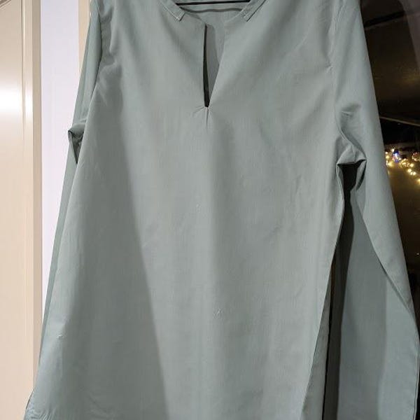 Renaissance Medieval Simple Male Shirt Pattern XS-4XL | Men's Pirate ...