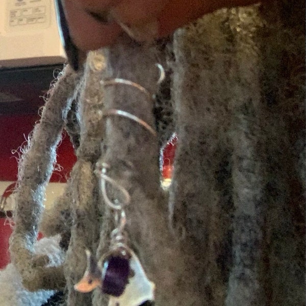 Sterling Silver Spiral Adjustable Loc Jewel Dreadlock Accessories Dread ...
