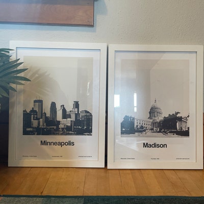 Madison WI Print Madison Wisconsin Poster Wisconsin State - Etsy