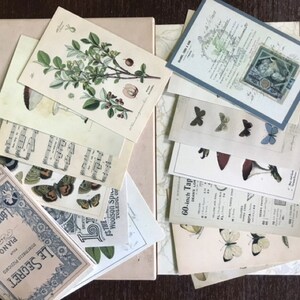 Vintage Style Postcards by MOCard for Scrapbooking Set of | Etsy