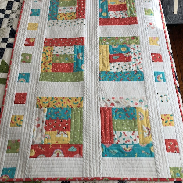 Pdf Baby Quilt Pattern..quick and Easy..jelly Roll, Fat Quarters or ...