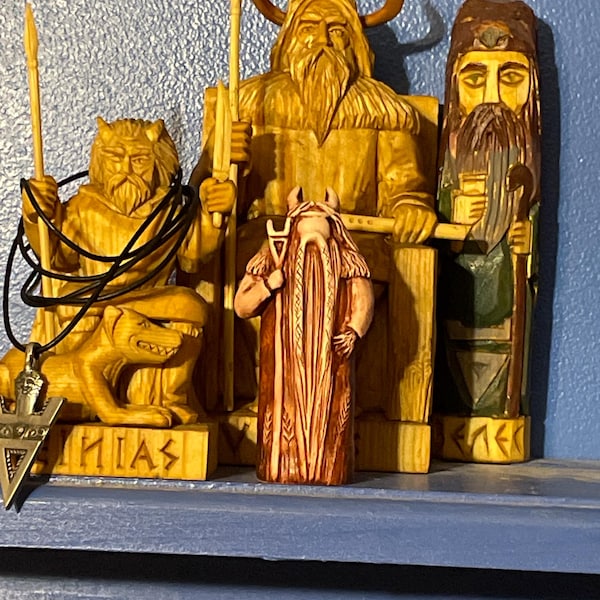Odin Statue Frigg Statue Thor Loki Statue Small Sculptures of Frigg ...