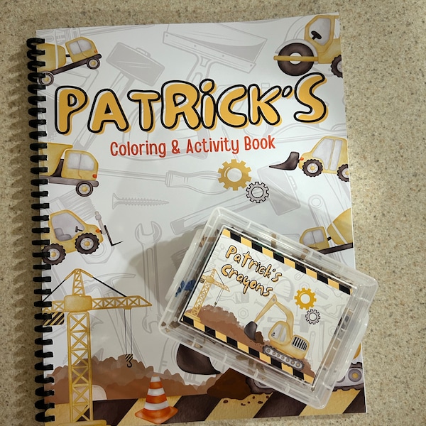 Personalized Kids Color Books Coloring Fun Activity Pages Unique Kids ...