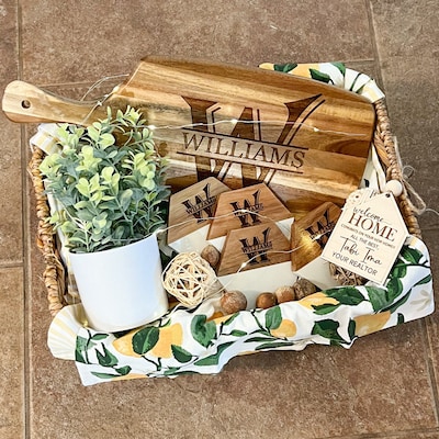 Housewarming Realtor Closing Gift Basket, Gift Basket for New Home ...